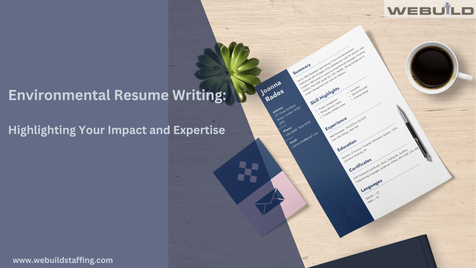 Environmental Resume Writing: Highlighting Your Expertise
