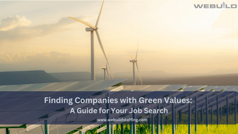 Finding Companies with Green Values: A Guide for Job Search